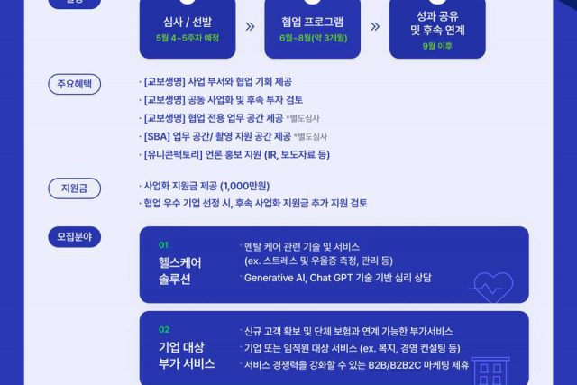 서울창업허브 성수·창동 교보생명과 함께 오픈이노베이션 프로그램 ‘이노스테이지 On 3 추진 스타트업 스토리 플랫폼 플래텀platum