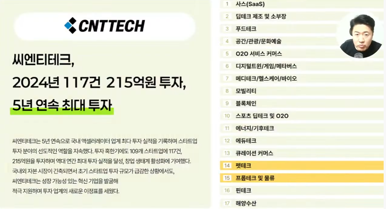 전화성의 스타트업 모닝커피 998회 씨엔티테크 투자 포트폴리오 분석 8 플래텀